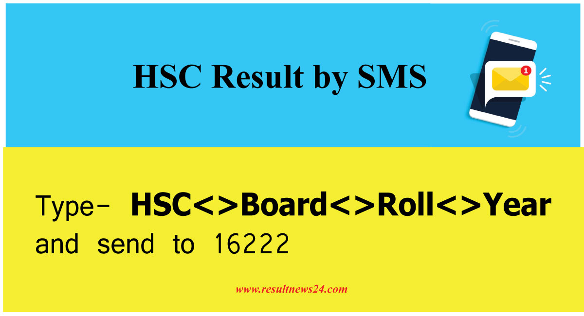 HSC Result by SMS - All Education Board Result 2025
